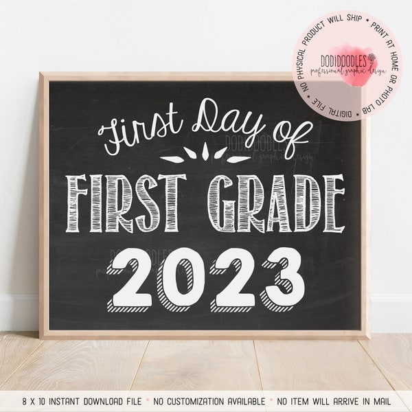 First Day Chalkboard - Etsy