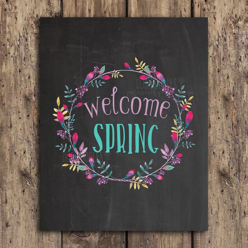 Welcome Spring Sign Welcome Sign Spring Sign Welcome - Etsy