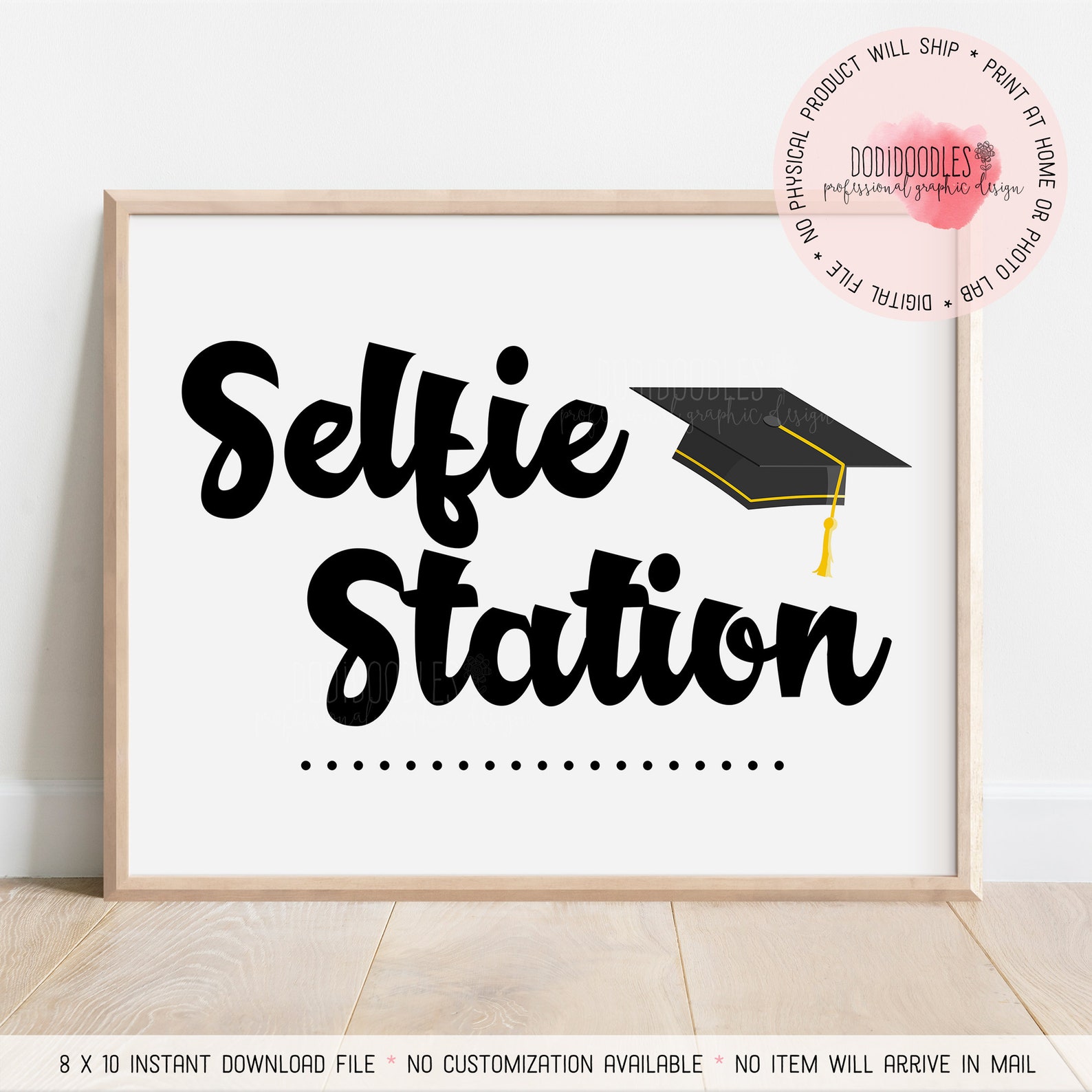 Graduation Selfie Station Sign 8x10 Graduation Party Decor - Etsy