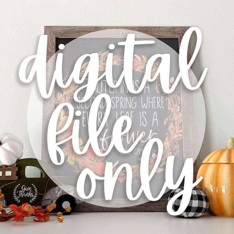 Fall Printables Autumn is a Second Spring When Every Leaf is - Etsy