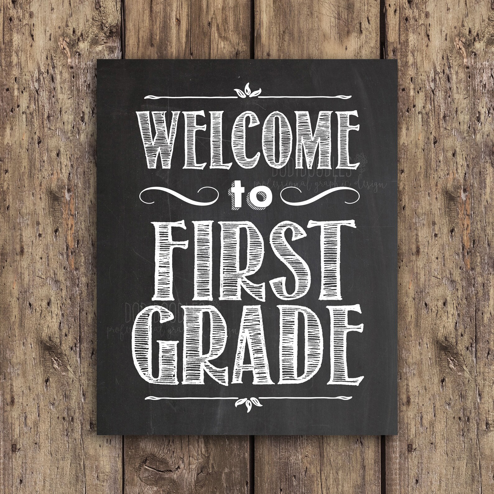 Welcome to First Grade Classroom Door Poster Classroom | Etsy