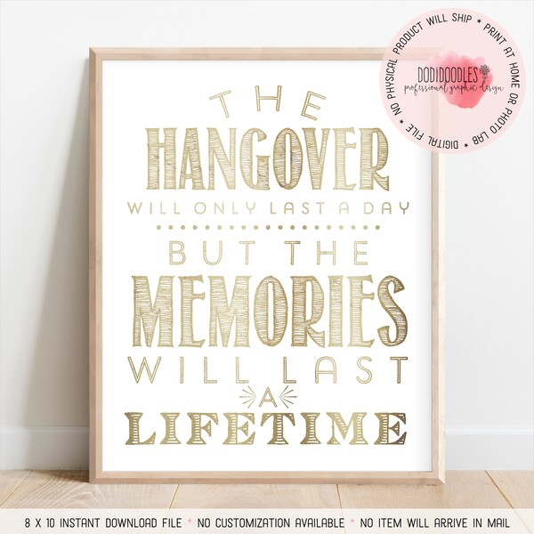 Hangover Kit Sign - Etsy