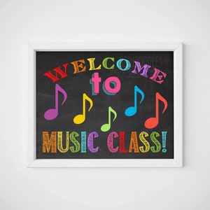 Welcome to Music Class, Classroom Signs, Classroom Welcome, Teacher ...