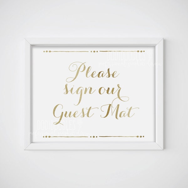 Guest Mat Signs - Etsy