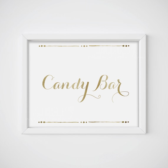 Candy Bar Sign candy bar candy sign dessert buffet candy | Etsy