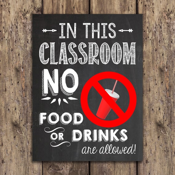 No Food In Classroom