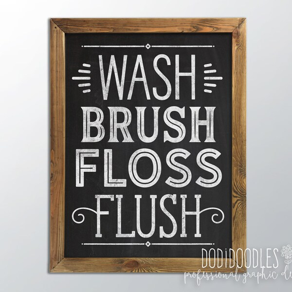Flush Sign - Etsy