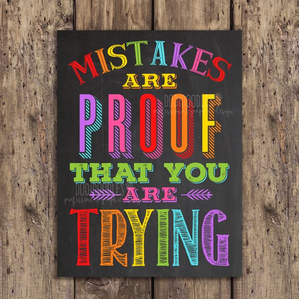 Mistakes Are Proof - Etsy