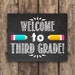 Welcome to Third Grade Classroom Signs Classroom Welcome - Etsy Canada