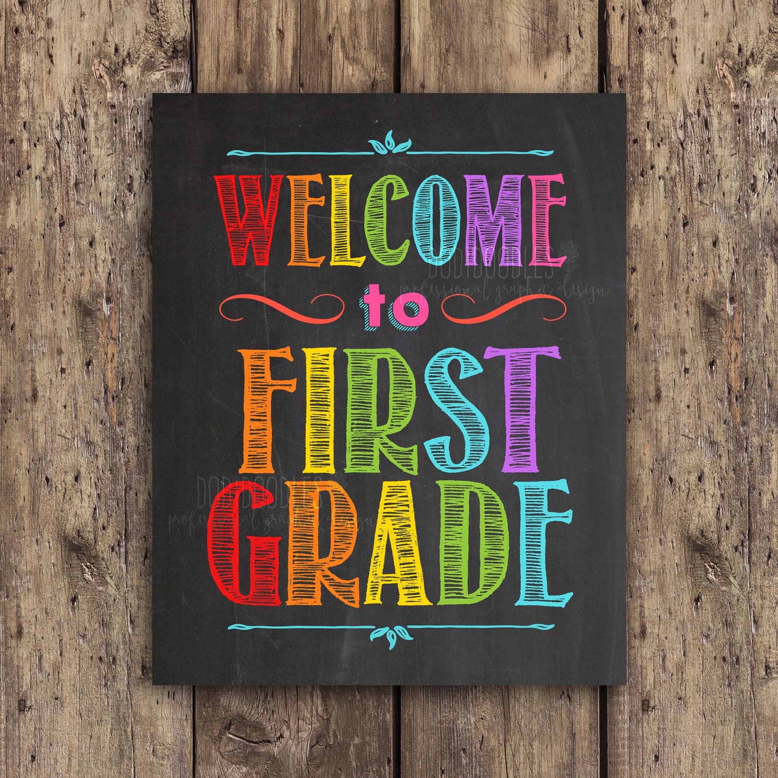 Welcome to First Grade 8x10 Classroom Poster Classroom | Etsy