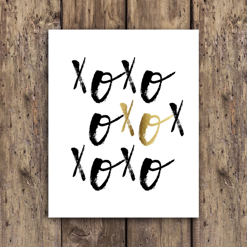 Xo xo printable xo print xo sign xo printables love love | Etsy