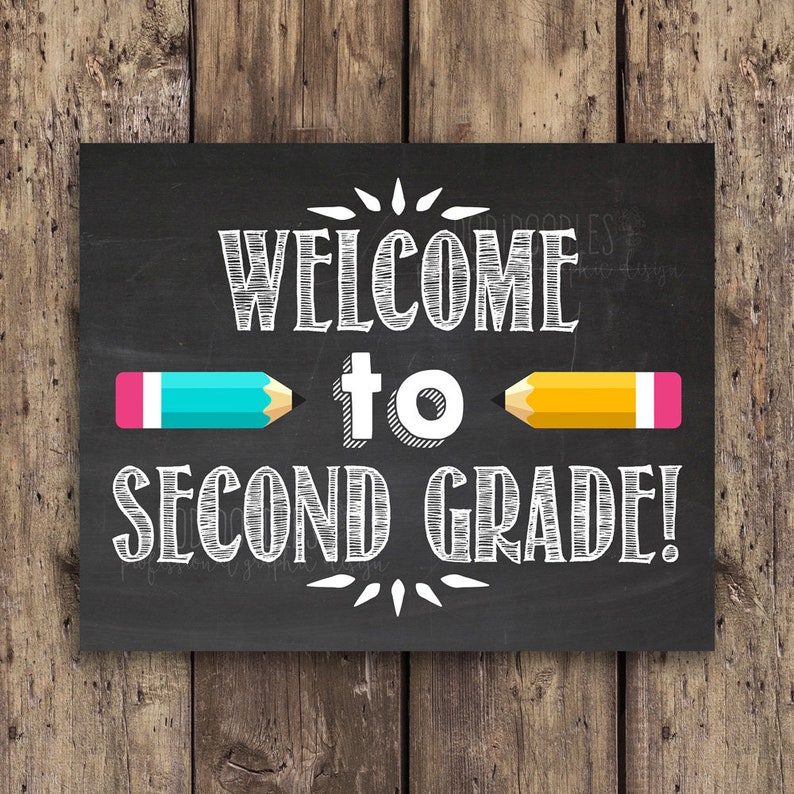 Welcome to Second Grade Classroom Signs Classroom Welcome - Etsy