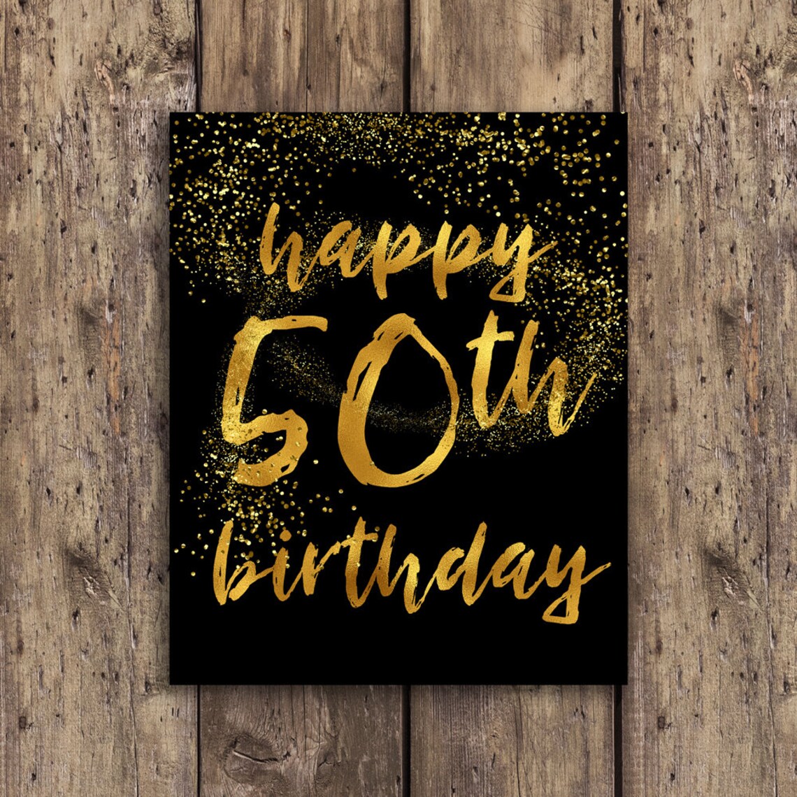 50th Birthday Sign Happy 50th Birthday Birthday Party Decor - Etsy ...
