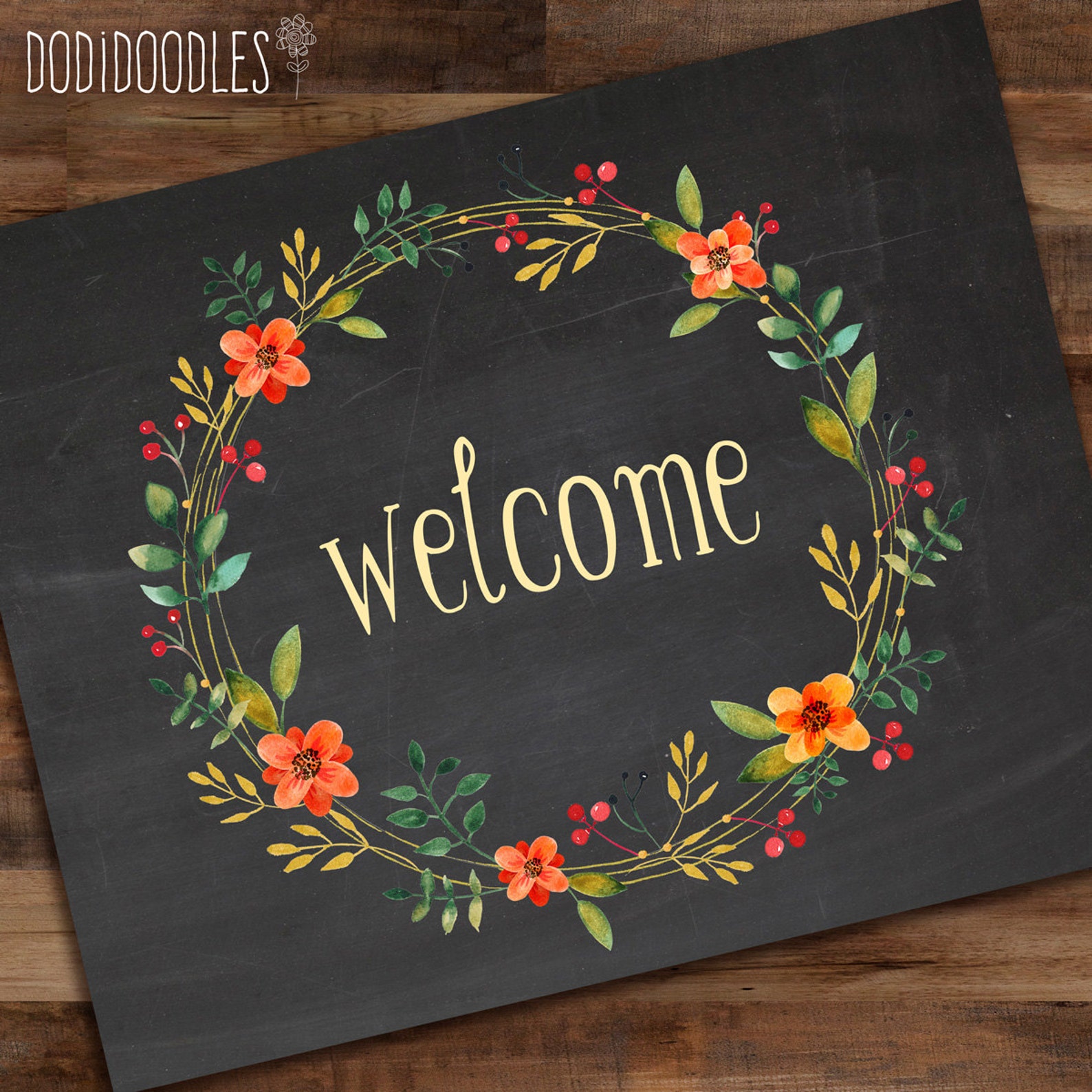 Welcome Sign Welcome Printable Chalkboard Sign Chalkboard - Etsy