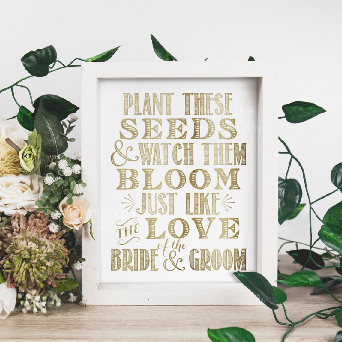 Favors Sign Favors Seed Sign Plant These Seeds Favors | Etsy