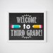 Welcome to Third Grade Classroom Signs Classroom Welcome - Etsy Canada