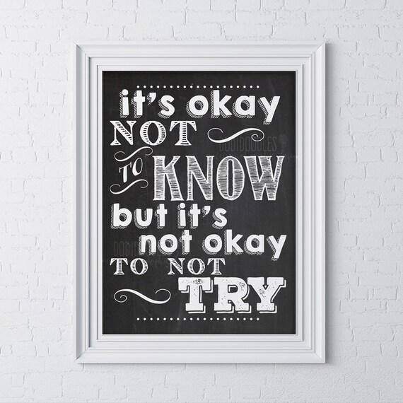 Classroom Poster Teacher Classroom Decor Chalkboard Poster | Etsy