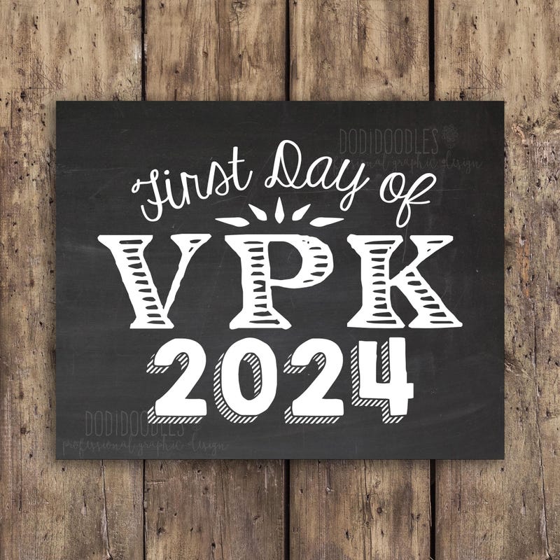 Vpk Sign - Etsy