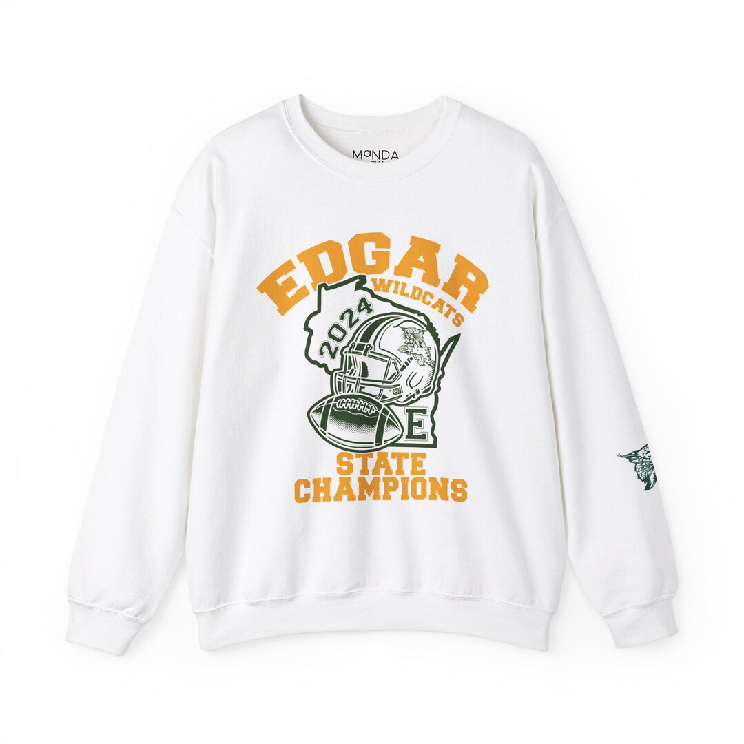 Edgar WI Wildcats 2024 State Champions Unisex Crewneck Sweatshirt, Team ...