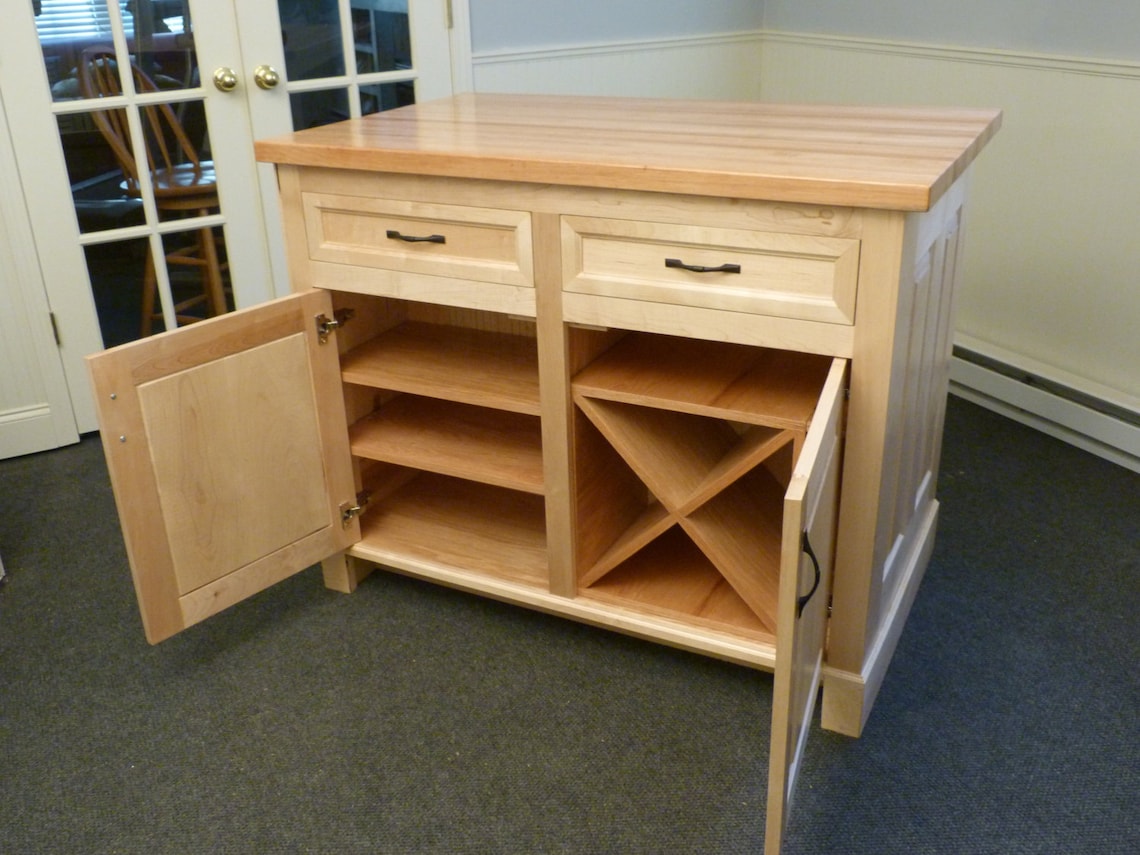 CUSTOM Maple - Kitchen Island - Etsy