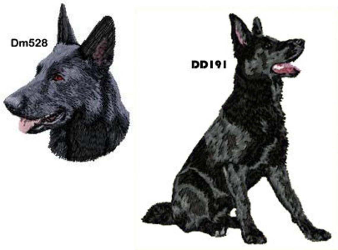 Embroidered Black German Shepherd Two Tone Pigment-dyed Cap - Etsy