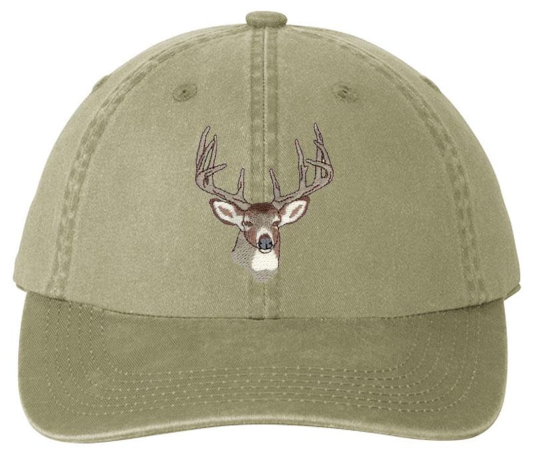 Embroidered Deer Garment Washed Caps - Free Shipping to USA - Etsy