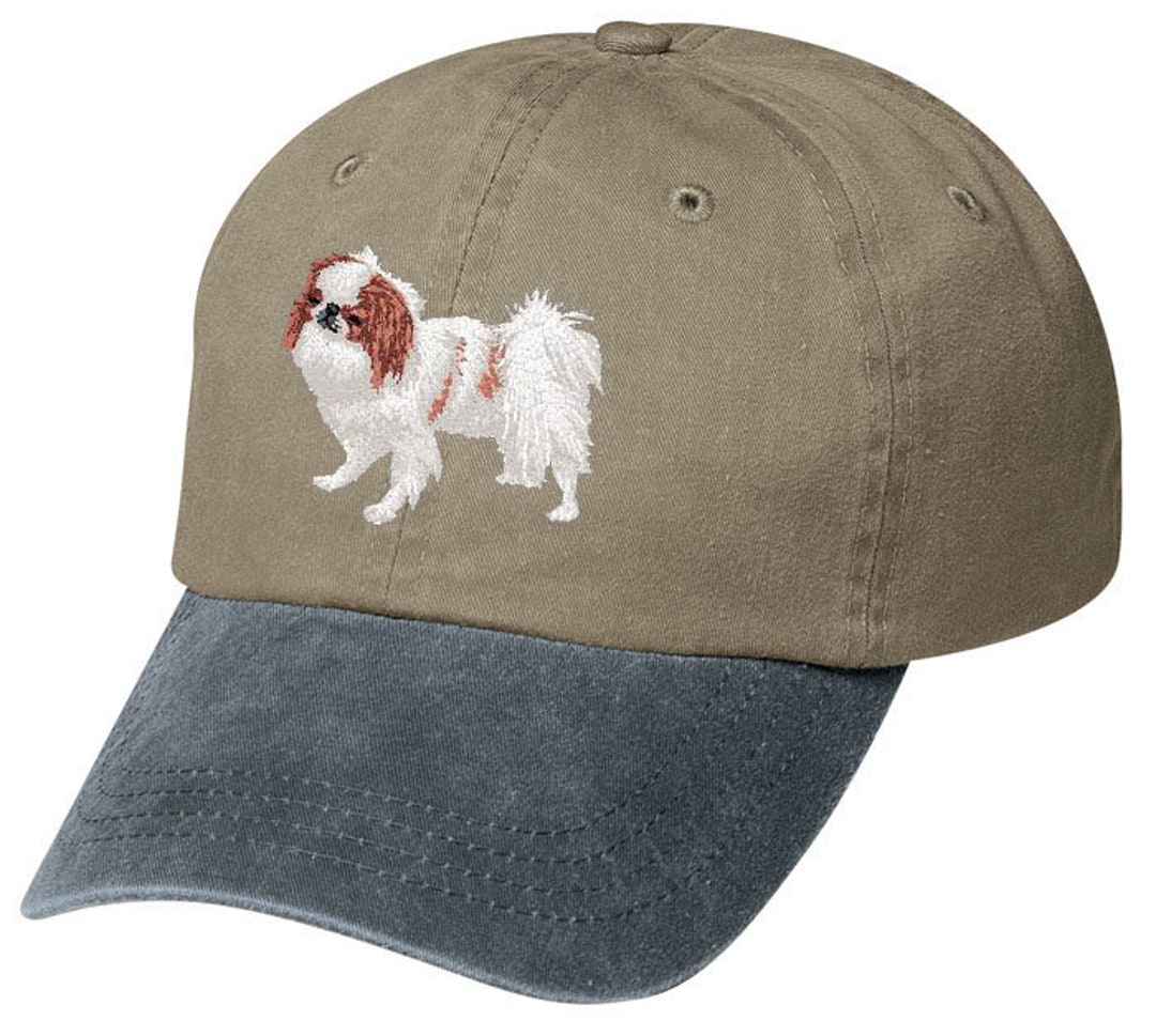 Embroidered Japanese Chin Two Tone Pigment-dyed Cap - Free Shipping to ...