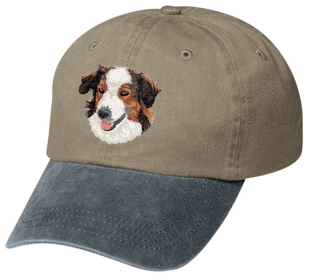 Embroidered English Shepherd Two Tone Pigment-dyed Cap Free Shipping to ...