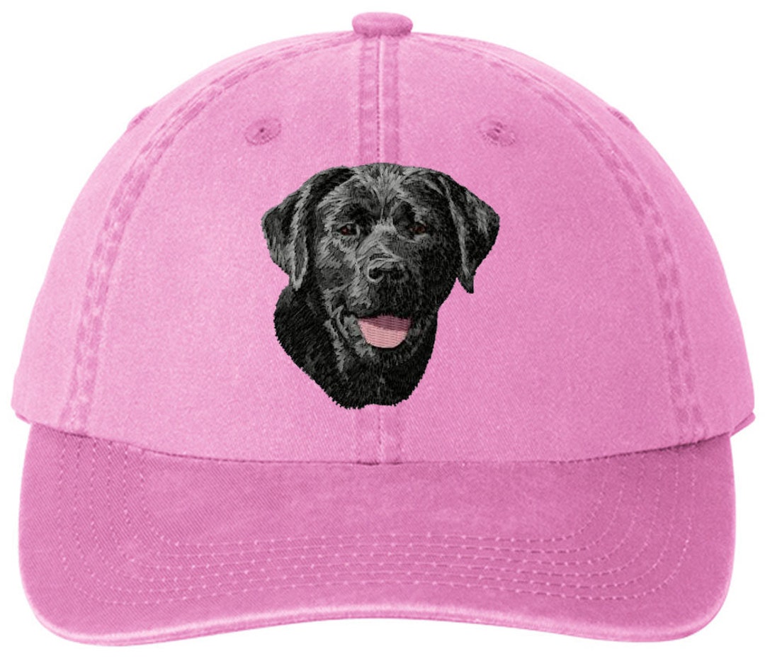 Embroidered Black Labrador Retriever Garment Washed Caps Free Shipping ...