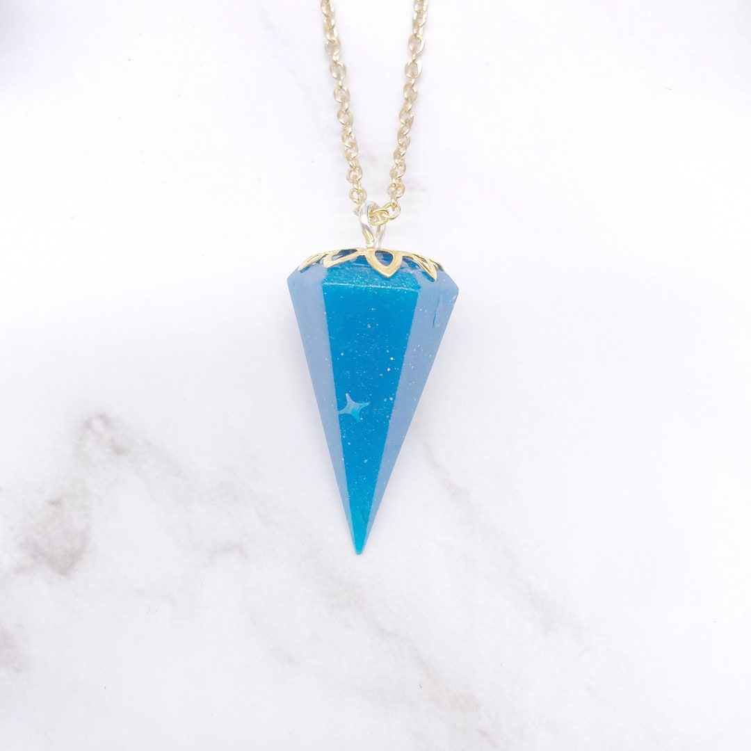 Blue Twilight Skies Pendulum Pendant Necklace Cottagecore Witchcore ...