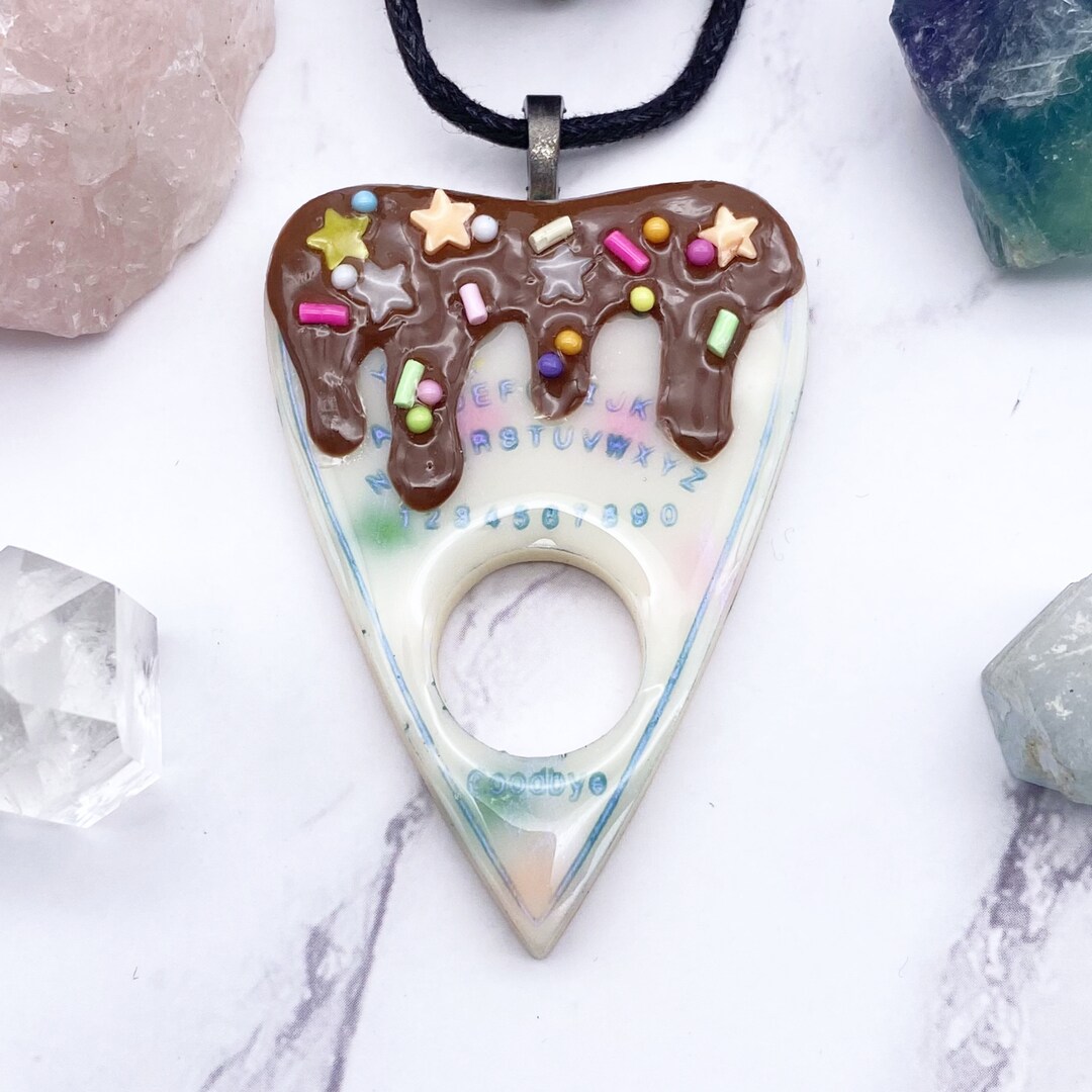 Kawaii Chocolate Vanilla Cake Ouija Planchette Necklace. Ouija - Etsy