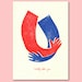 Risograph Poster, Print, Riso, Blue, Red, Poster, Din A4, Stamp, Love ...