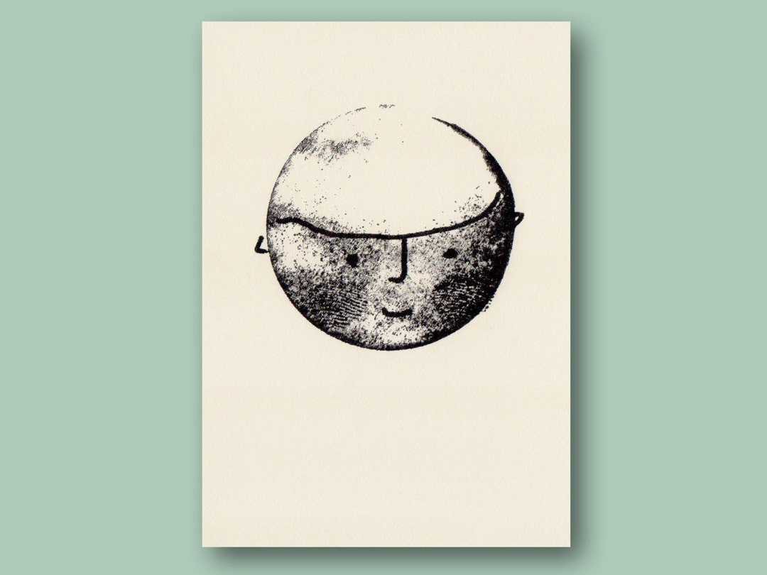 RISOGRAPH, Portrait, Print, RISO, Screenprint, Face, Riso, A5, Boy ...