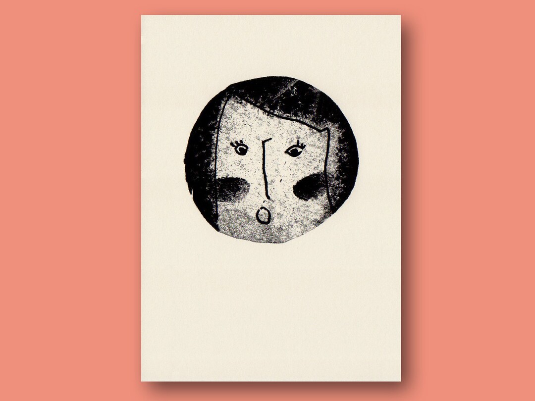Portrait, Screen Print, Riso Print, Rispgraphy, Picture for Children's ...
