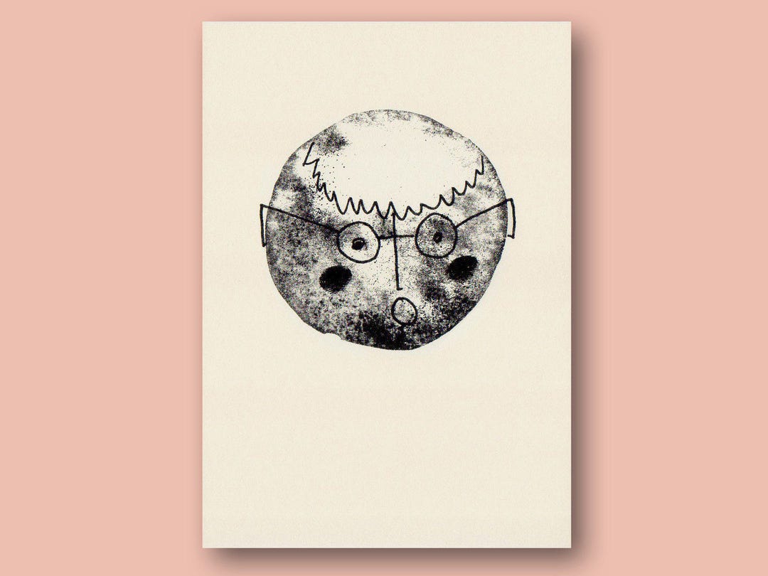 RISOGRAPH, Portrait, Print, RISO, Screenprint, Face, Riso, A5, Boy ...