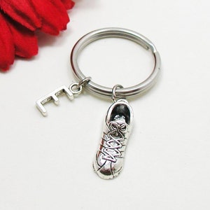 Marathon Shoe Keychain, Marathon Shoe Key Chain, Initial Keychain ...