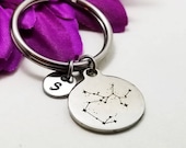 Sagittarius Keychain Zodiac Keychain Initial Keychain | Etsy