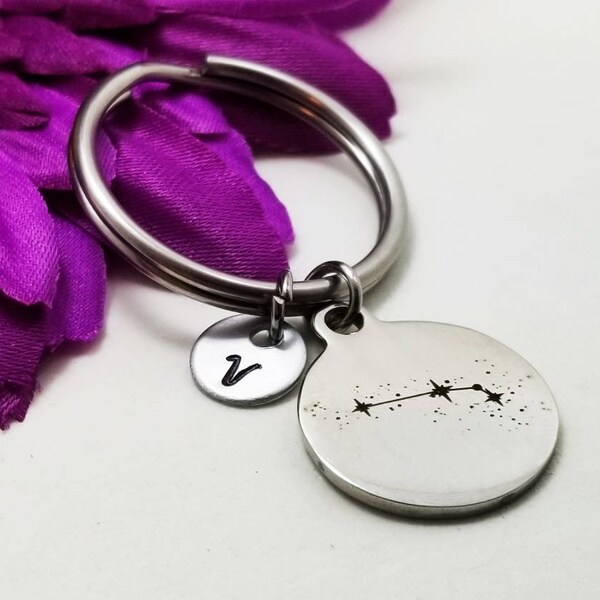Zodiac Key Chain - Etsy