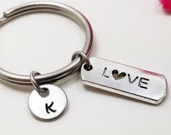 Love keychain | Etsy