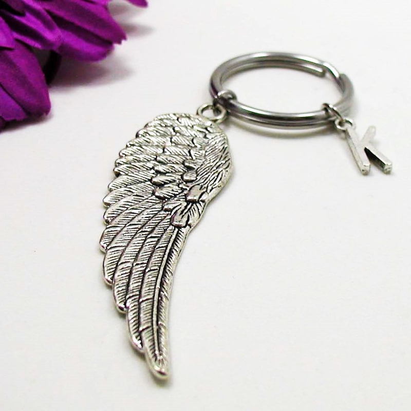 Angel Wing Key Chain - Etsy