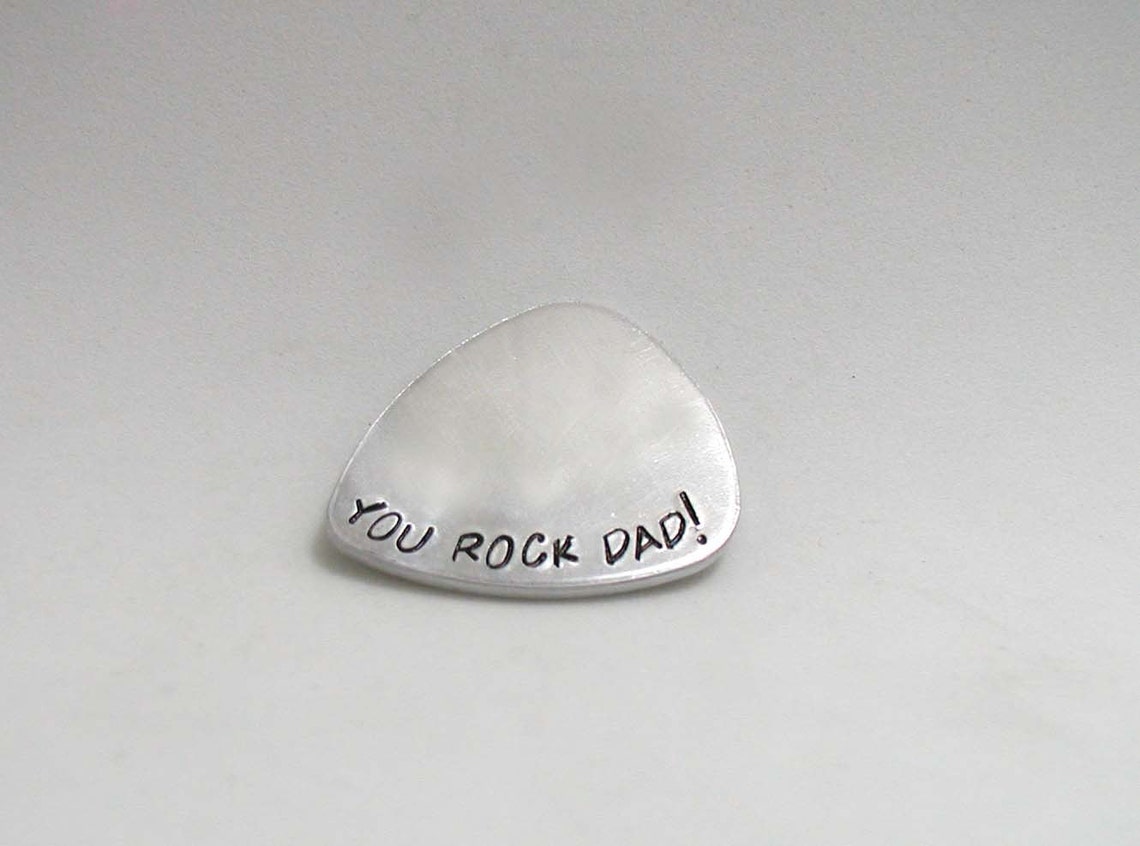 You Rock Dad Personalized Guitar Pick Father's Day | Etsy