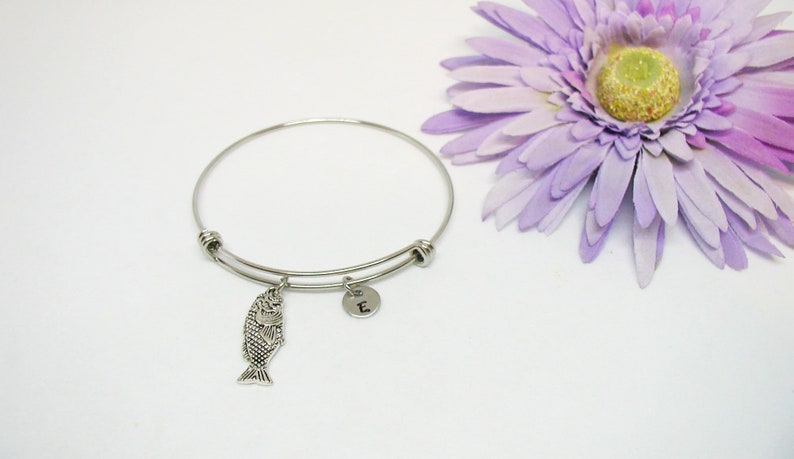 Fish Bracelet, Fish Bangle, Fish Jewelry, Expandable Bracelet, Fish ...
