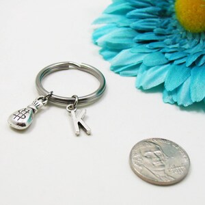 Silver Moneybag Keychain Money Purse Keychain Initial - Etsy