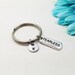 Fearless Keychain, Fearless Key Chain, Initial Keychain, Personalized ...