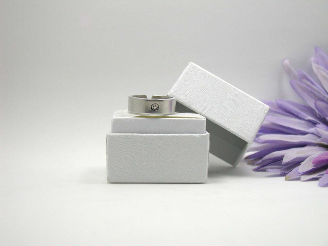 Smiley Face Ring Custom Ring Personalized Ring - Etsy