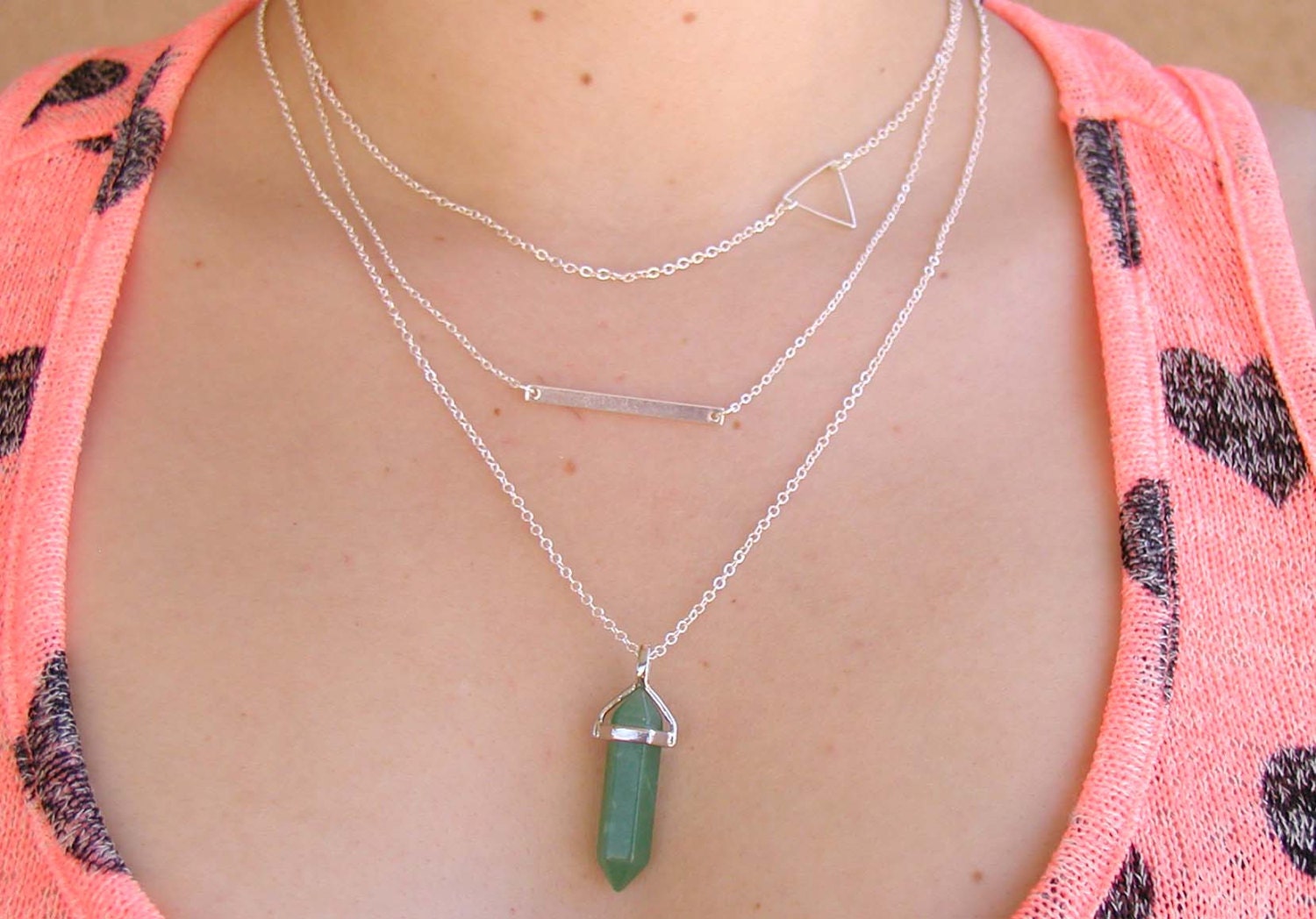 Layered Necklace, Delicate Silver Layer Necklaces, Layer Necklace ...