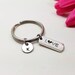 Love Keychain Love Key Chain Initial Keychain - Etsy