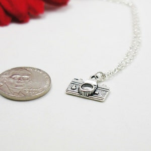 Camera Necklace, Photographer Necklace, Camera Pendant, Silver Camera ...