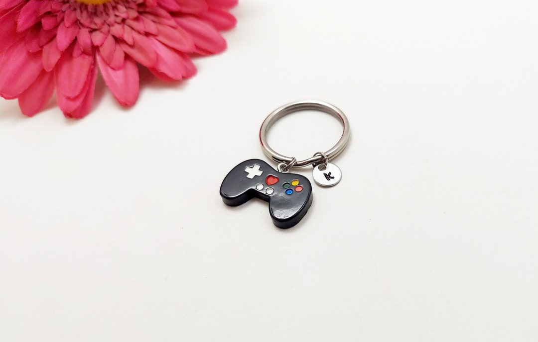 Black Controller Key Chain, Gamer Keychain, Gaming Charm, Video Game ...
