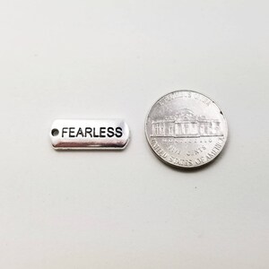 Fearless Keychain, Fearless Key Chain, Initial Keychain, Personalized ...